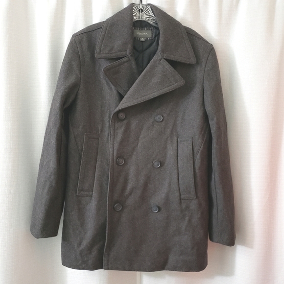 Merona | Jackets & Coats | Small Merona Gray Wool Peacoat | Poshmark